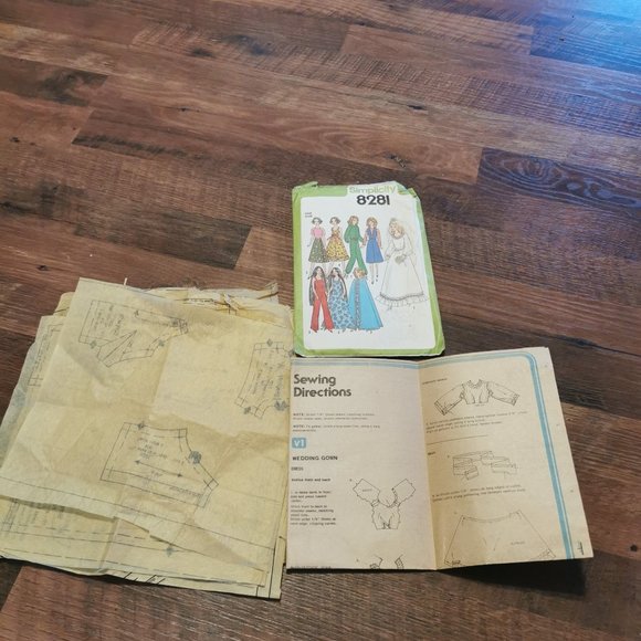 McCall's | Other | Simplicity 828 Barbie Wardrobe 11 12 12 12 Sewing ...